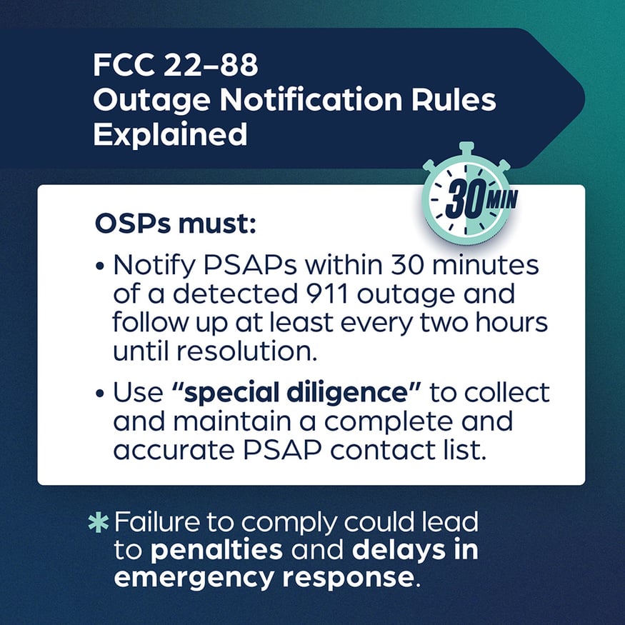 Navigating the FCC’s 911 Outage Notification Rules
