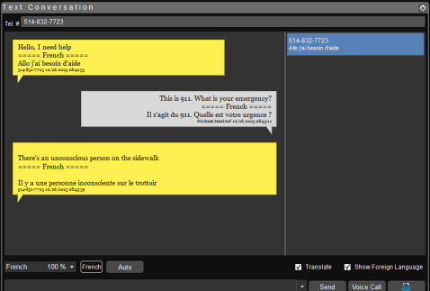 Real-Time Text Translation for Emergency Services